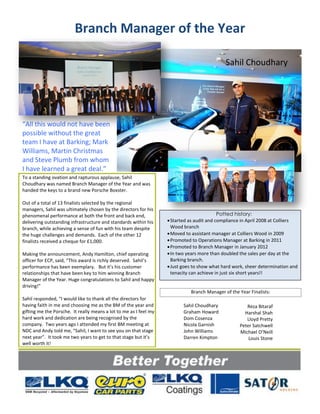 Better Together 2014 Branch Manager Sales Conference Newsletter | PDF ...