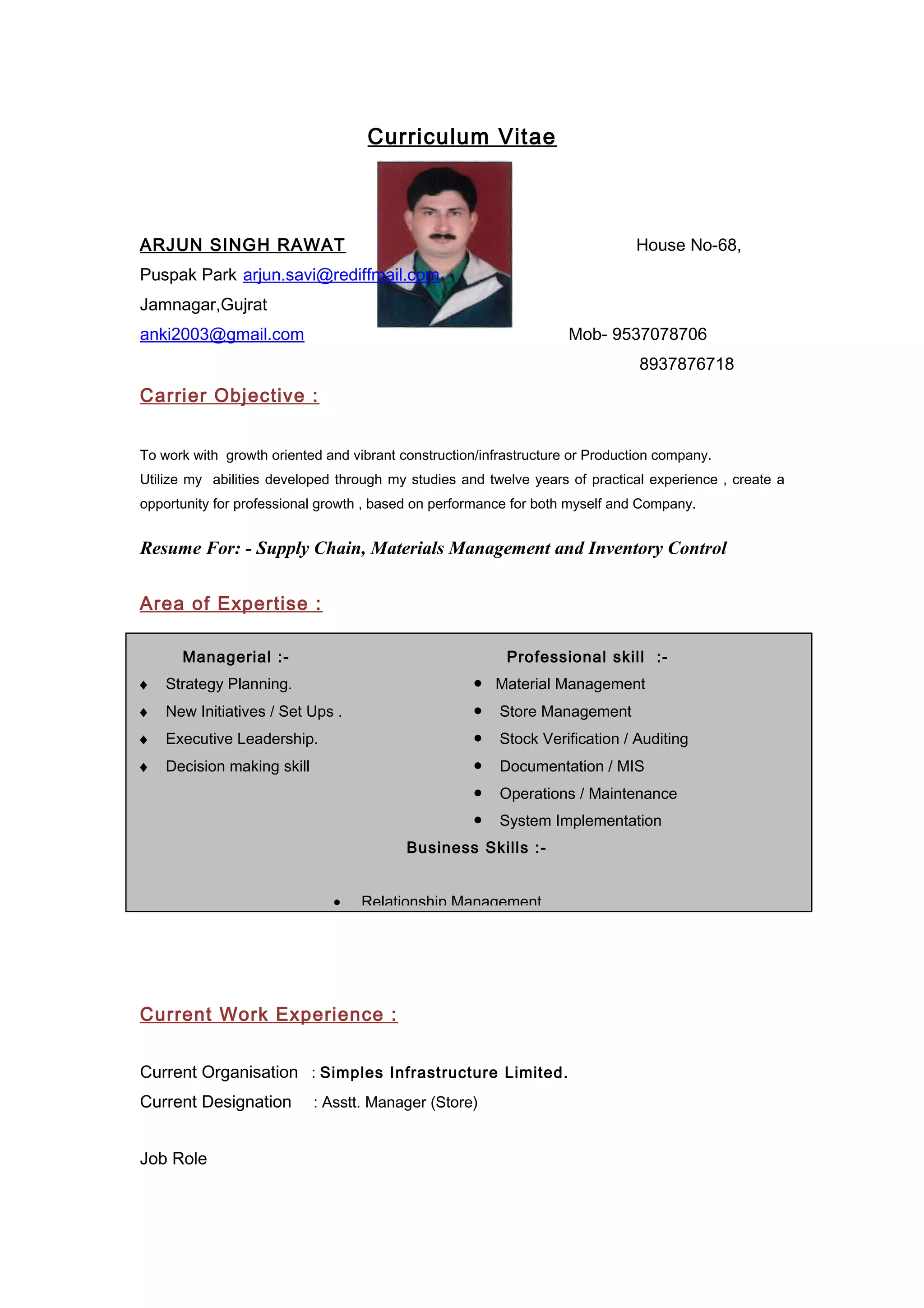 Arjun Resume | PDF