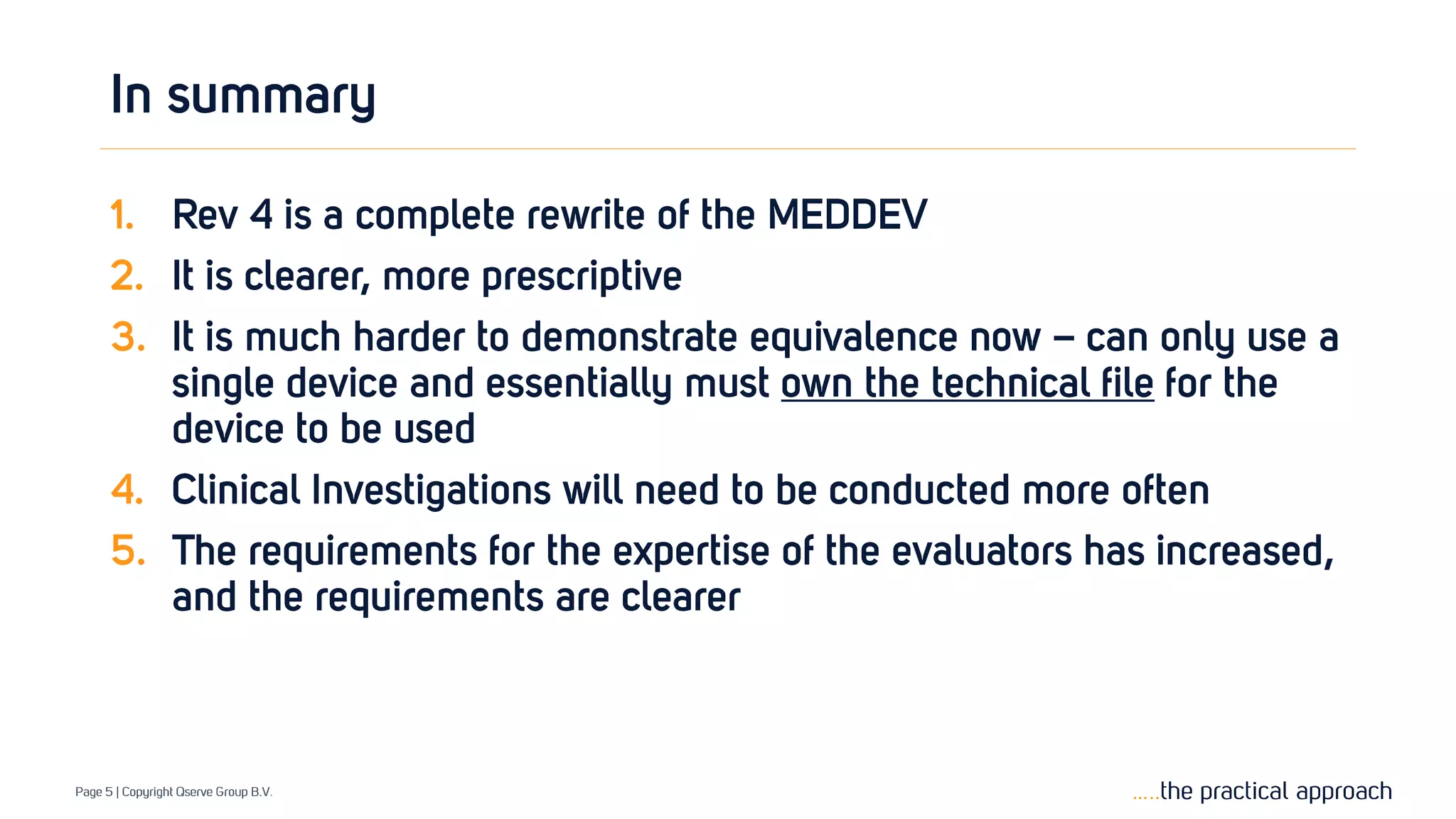 Summary of MEDDEV 2.7.1 rev 4 | PDF