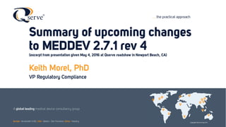 Summary of MEDDEV 2.7.1 rev 4 | PDF