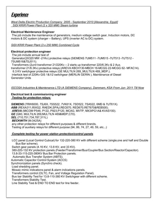 Elec Eng Karim CV | PDF