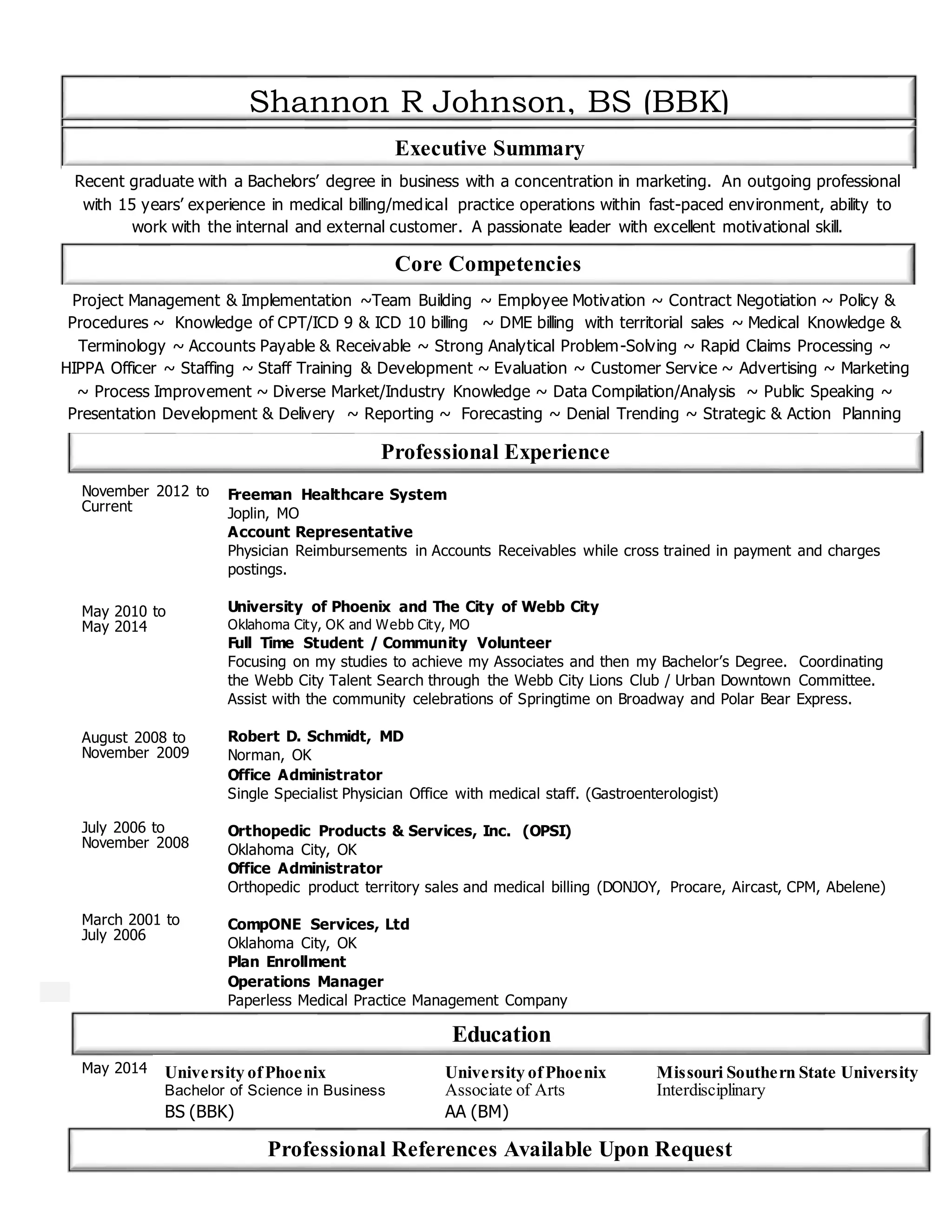 Resume' - LinkedIn | DOCX