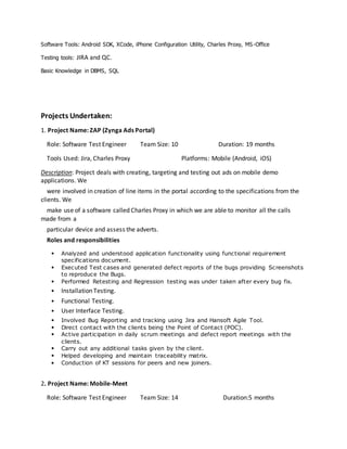 2.3 years experience | DOCX | Operating Systems | Computer Software and ...