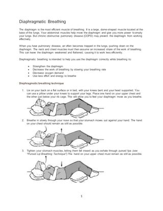 Diaphragm Breathing Exercises