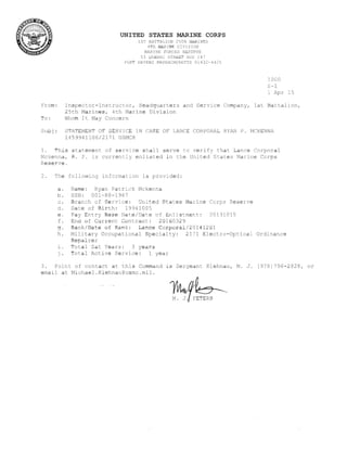 Letter of Service | PDF