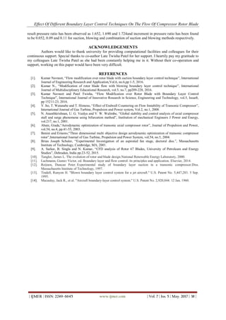 Effect of Different Boundary Layer Control Techniques on the Flow of ...