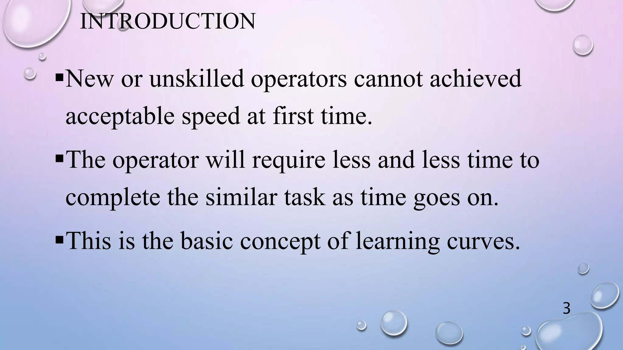 Analytical Models Of Learning Curves With Variable Processing Time Ppt