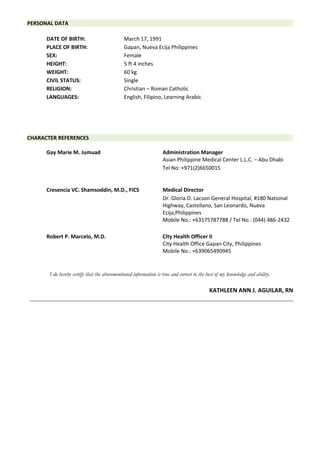KATHLEEN ANN AGUILAR CV | DOC