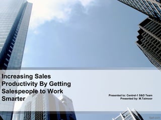 Increasing Sales productivity (3) | PPT