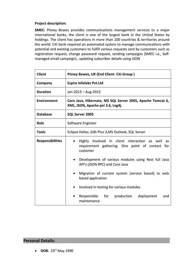 devendra resume | PDF