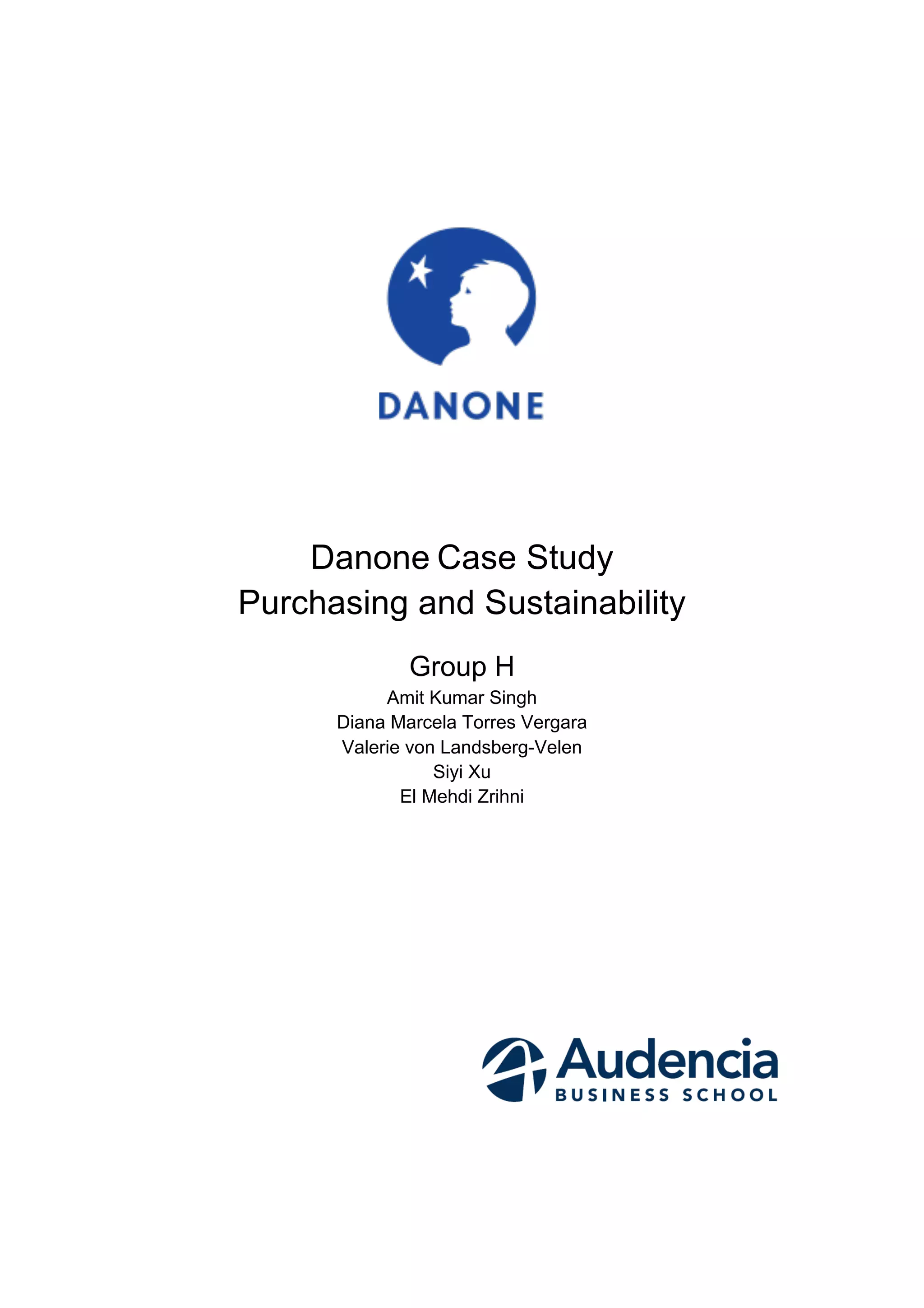 ReportFinal-Danone | PDF