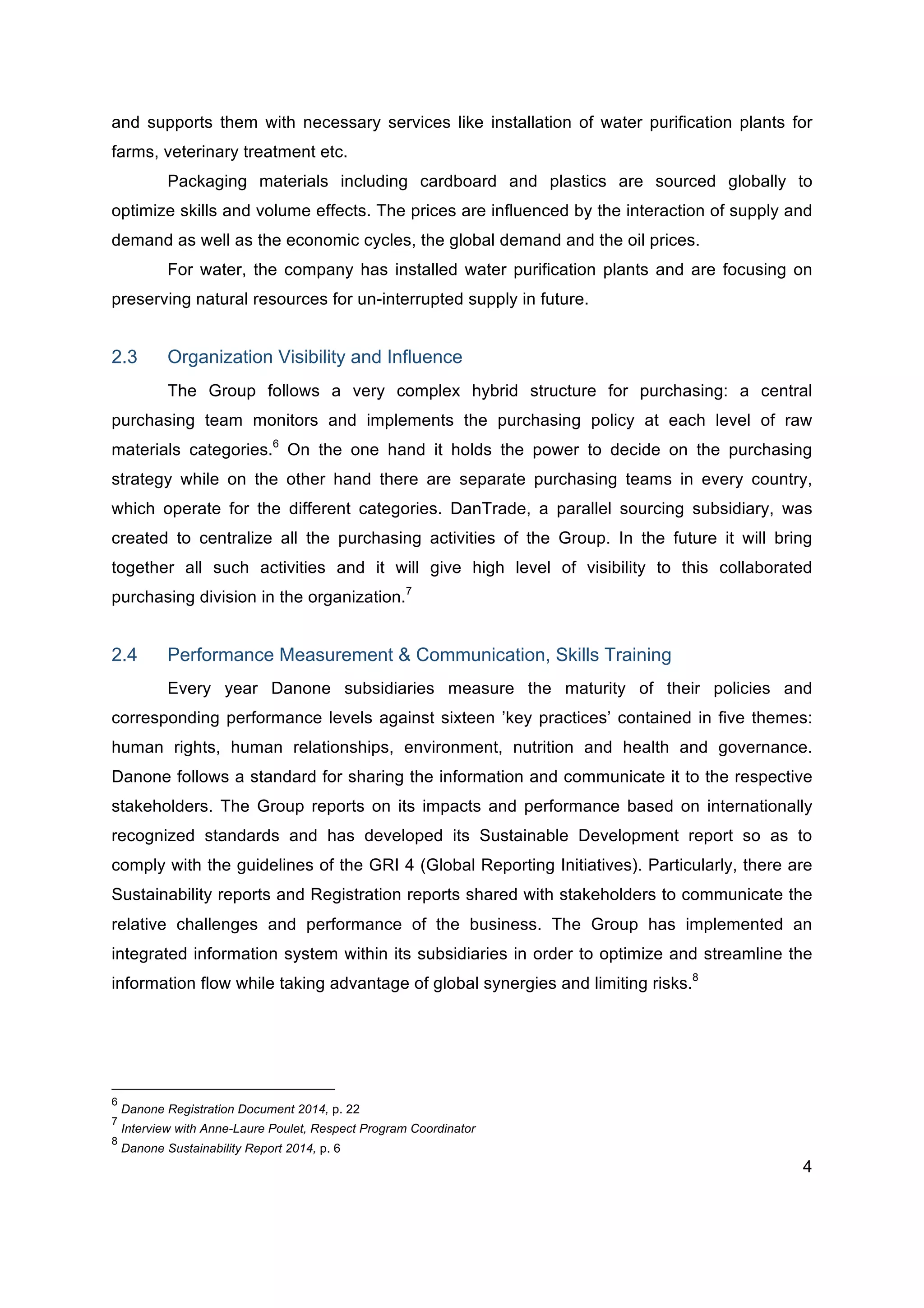 ReportFinal-Danone | PDF