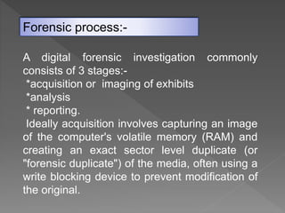 cyber security and forensic tools | PPTX