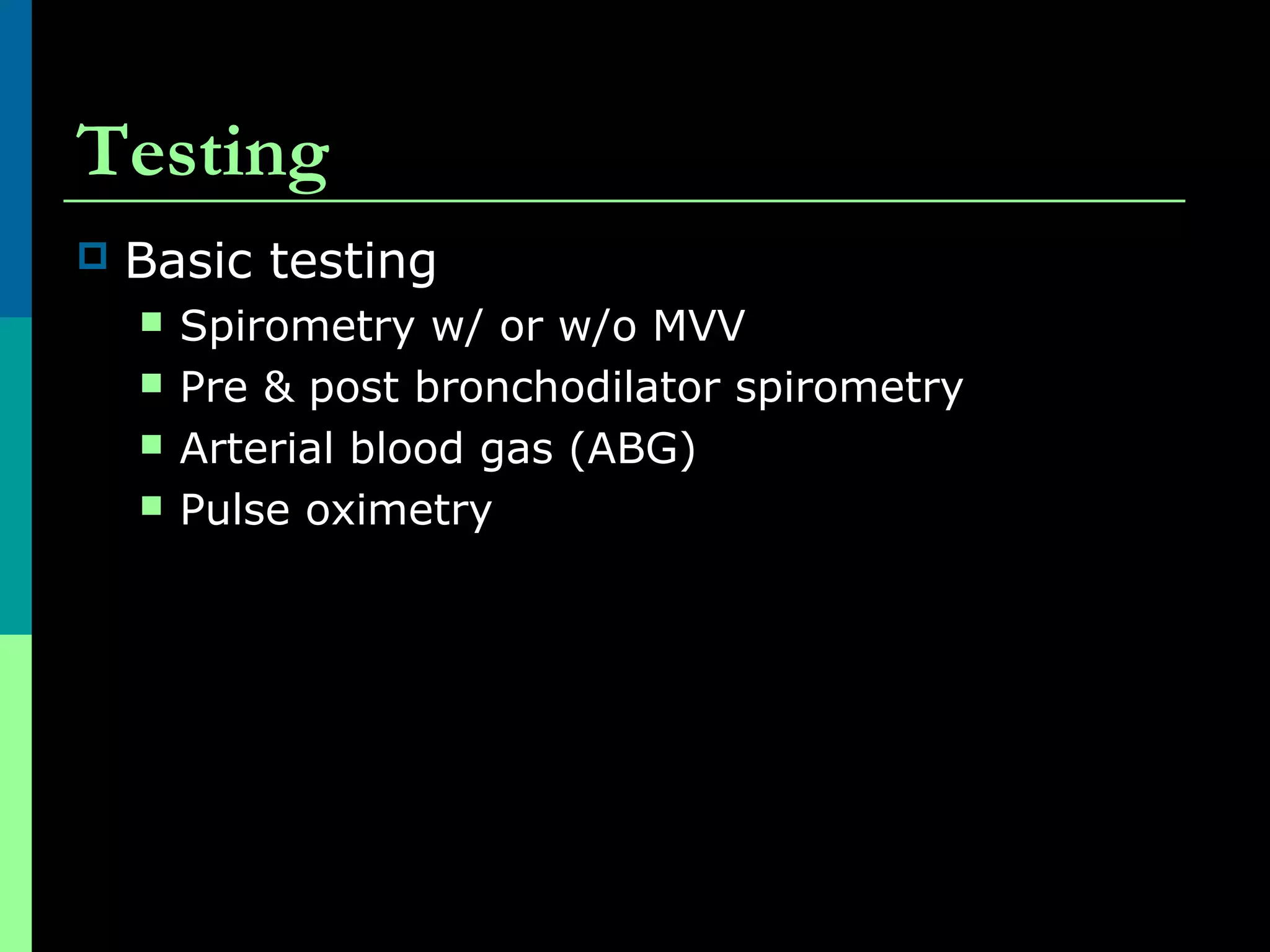 Pulmonary Function Testing | PPT