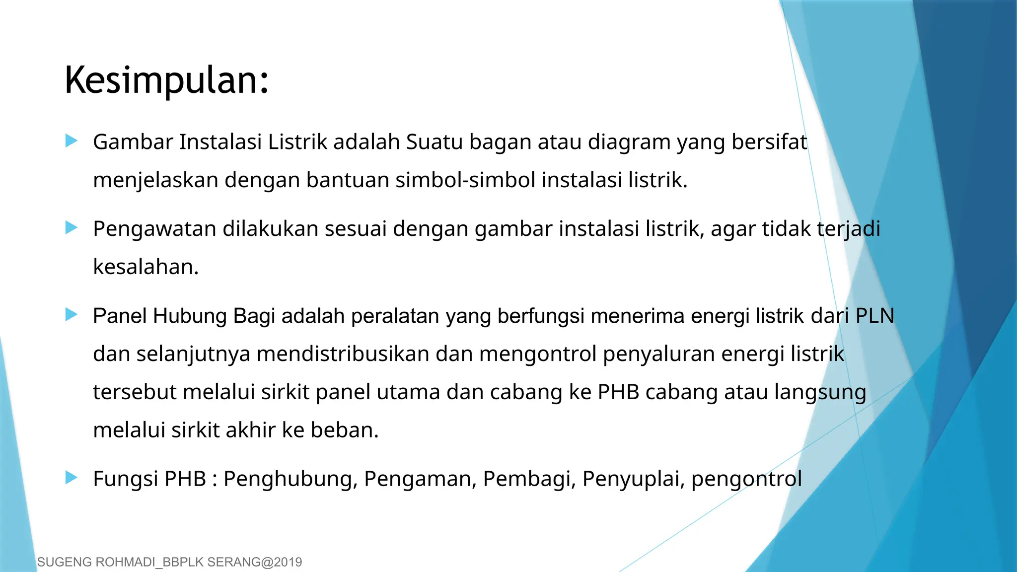 Menjelaskan simbol gambar-gambar dasar instalasi listrik khususnya ...