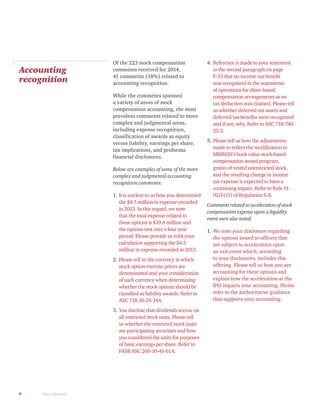 pwc-sec-comment-letter-trends-2014 | PDF | Business Accounting ...