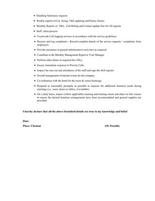Resume - Preethi Mohan | DOC