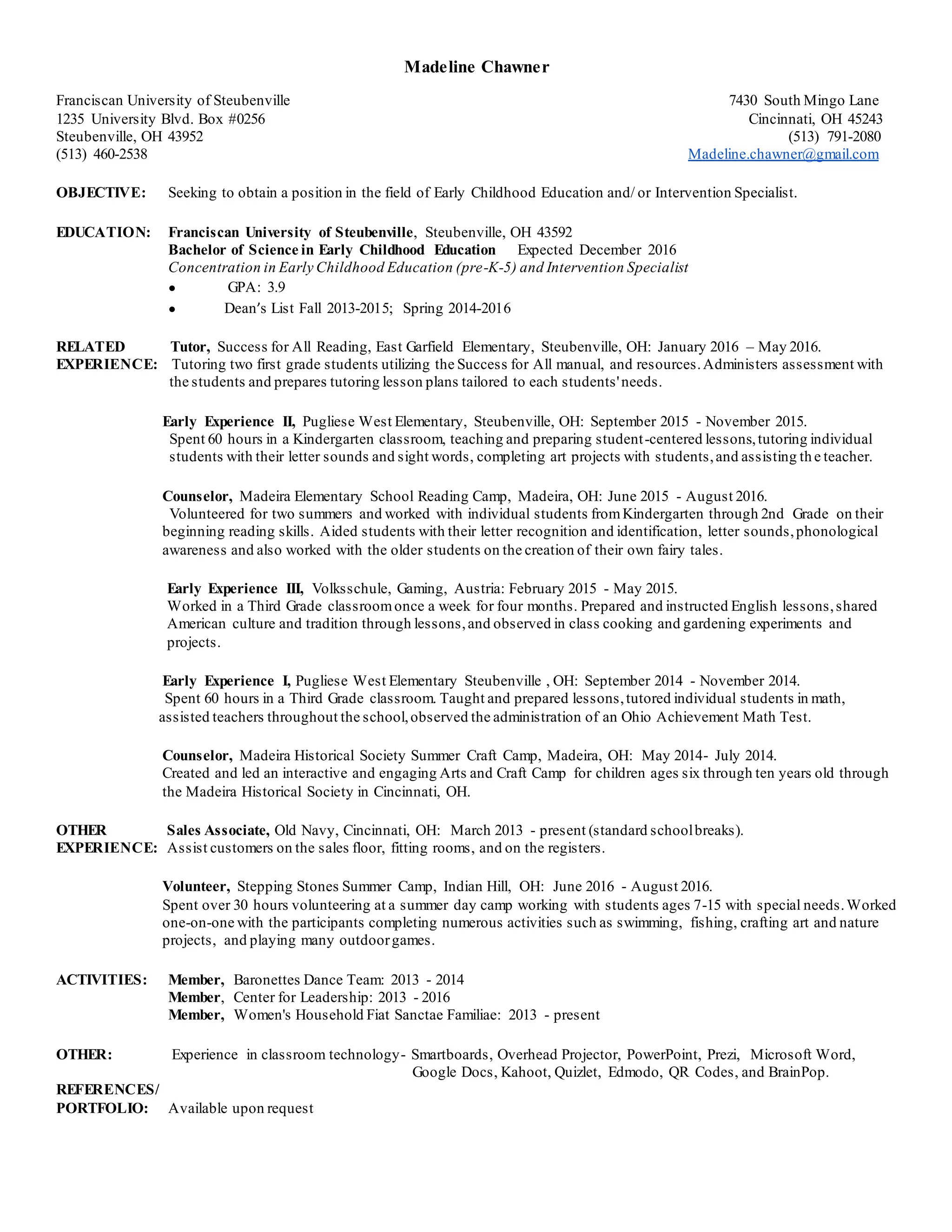 MadelineChawnerResume | DOCX