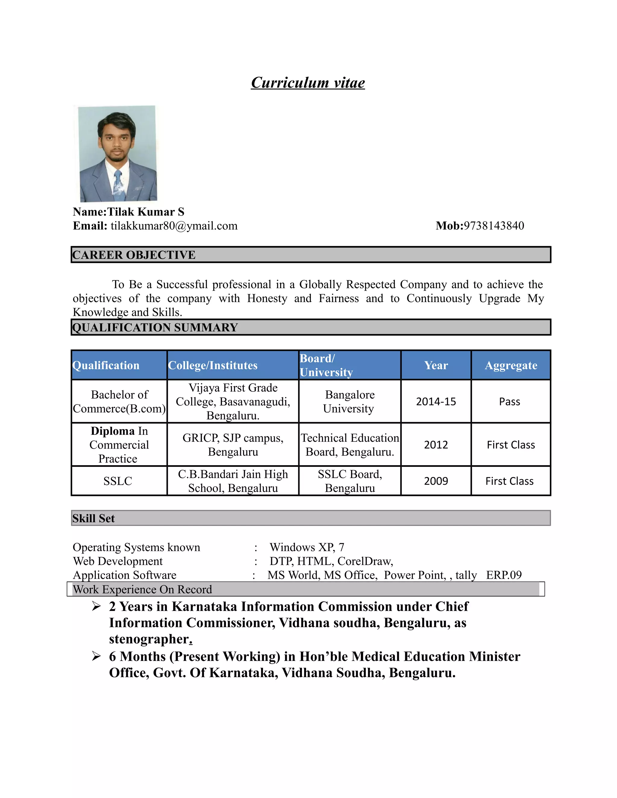 Resumes (3) | DOC | Technology & Computing