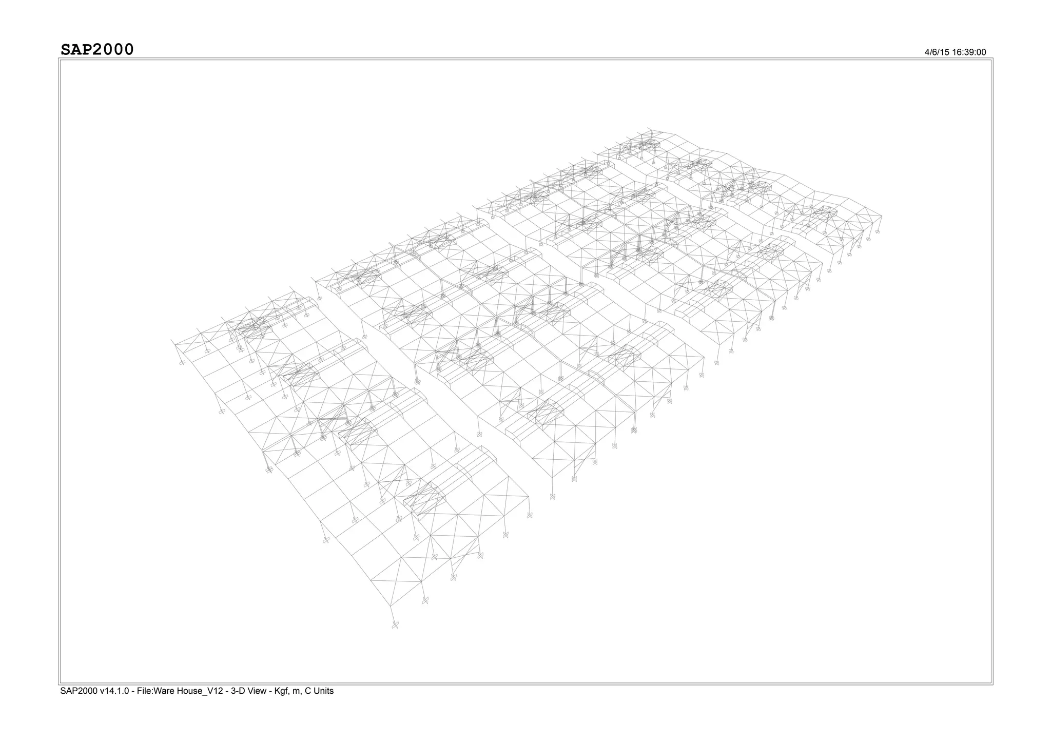 Ware house Sap Model 3D | PDF