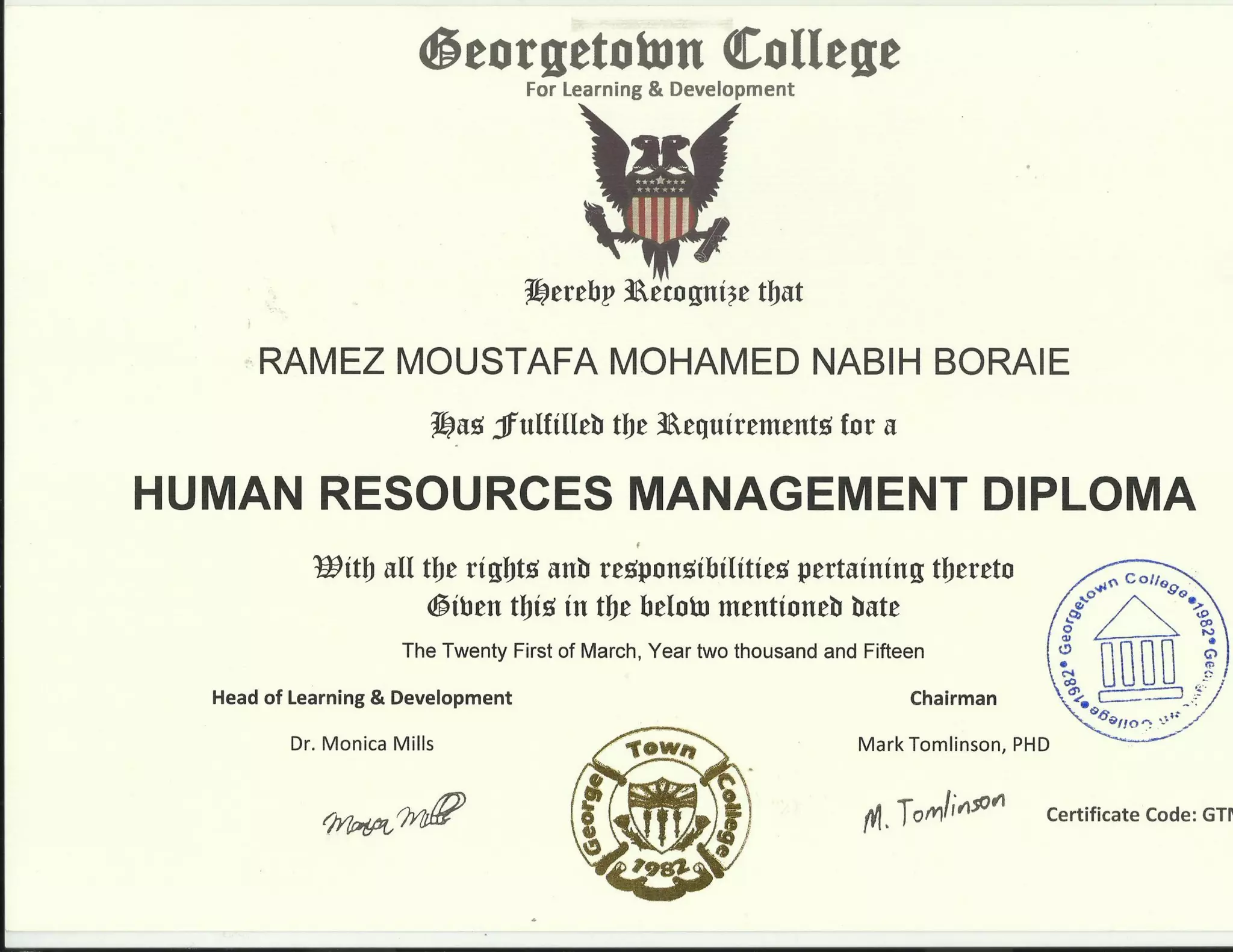 RAMEZ BORAIE HRM DEPLOMA | PDF