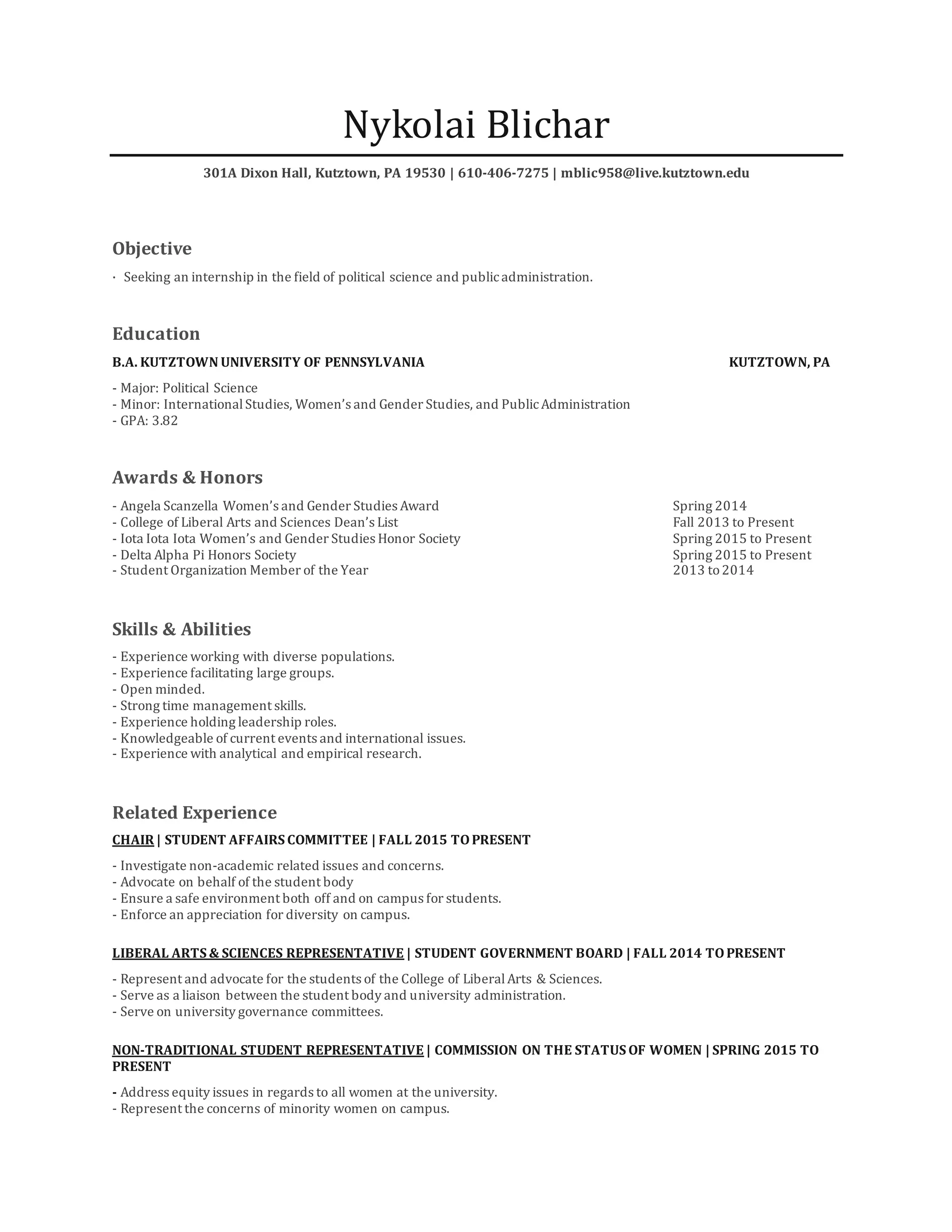 NykolaiBlicharGenResume | DOCX