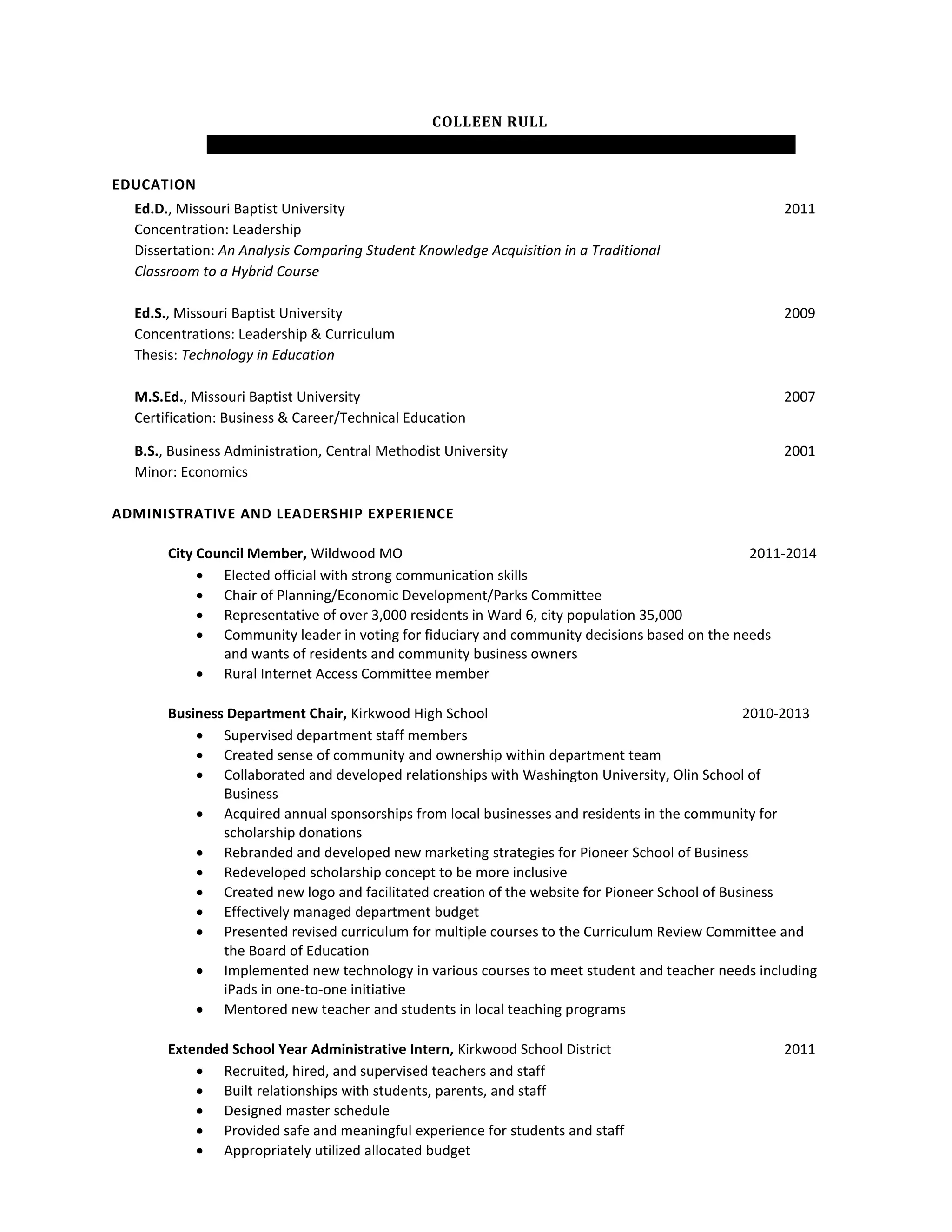Rull CV for LinkedIn | PDF