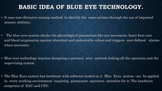 Blue Eyes Technology | PPTX | Eye and Vision Conditions | Diseases and ...