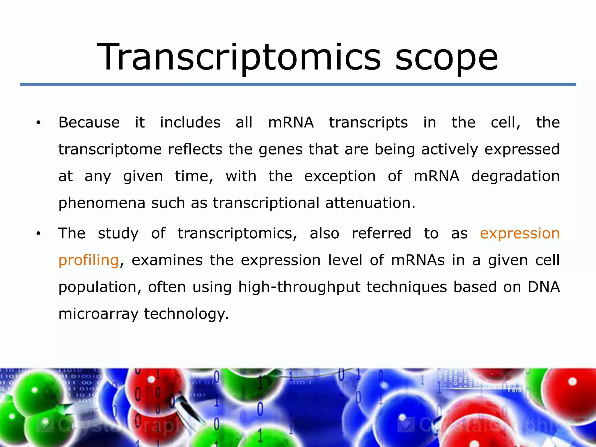 Transcriptomics | PPTX
