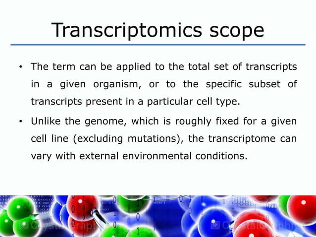 Transcriptomics | PPTX