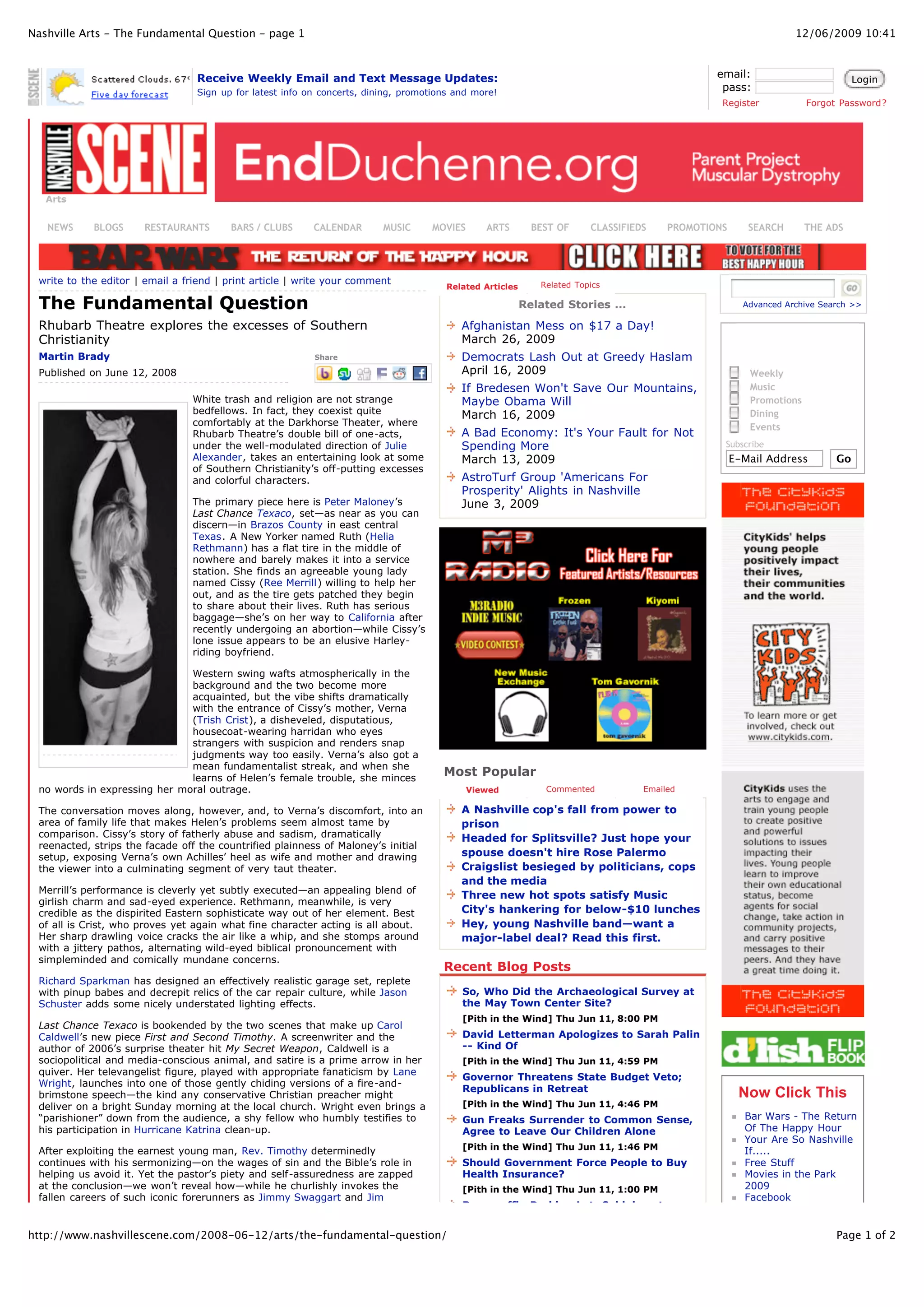 Nashville Scene - Last Chance Texeco | PDF