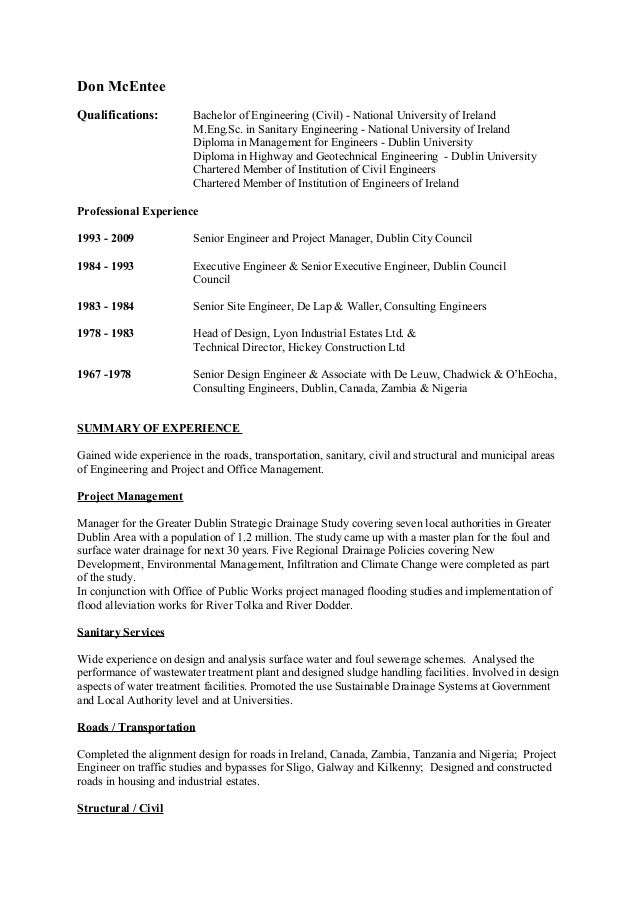 Professional Summary For Civil Engineer Resume Civil Engineering Professional Summary For Civil Engineer Resume Civil Engineering