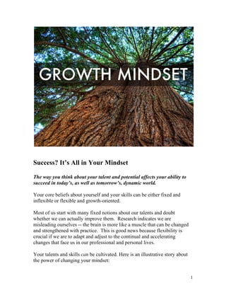 Growth Mindset final | PDF