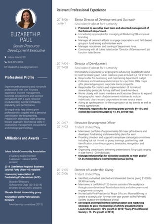 Elizabeth Paul resume- Executive Director | PDF