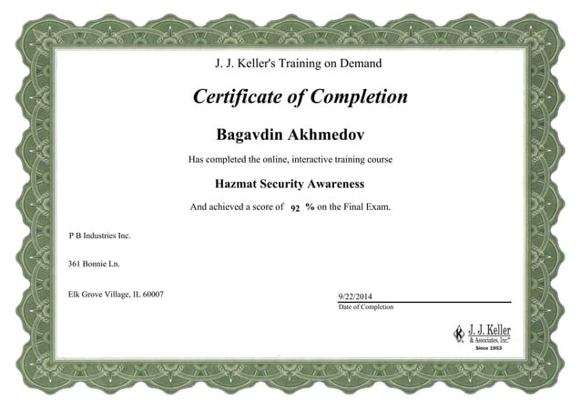 HAZMAT SECURITY AWARENESS | PDF