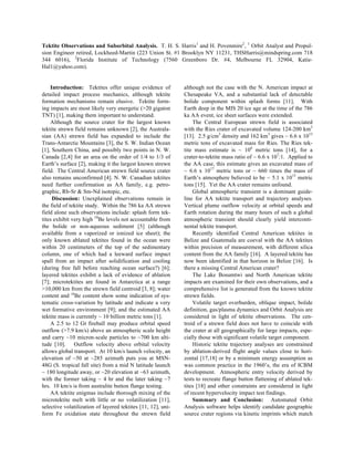 Tektite Observations and Suborbital Analysis 13 Harris Povenmire LPSC 2015 | PDF | Geography ...