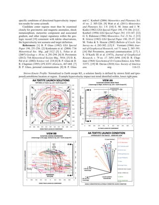Tektite Observations and Suborbital Analysis 13 Harris Povenmire LPSC ...