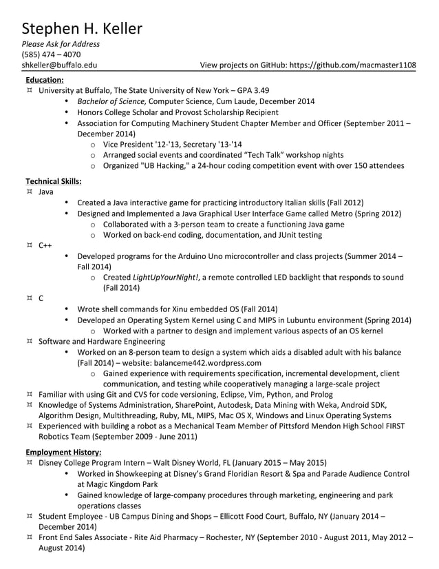 NADStephenKellerResume052015 | PDF