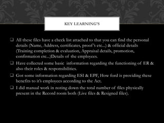 Ford Internship | PPT