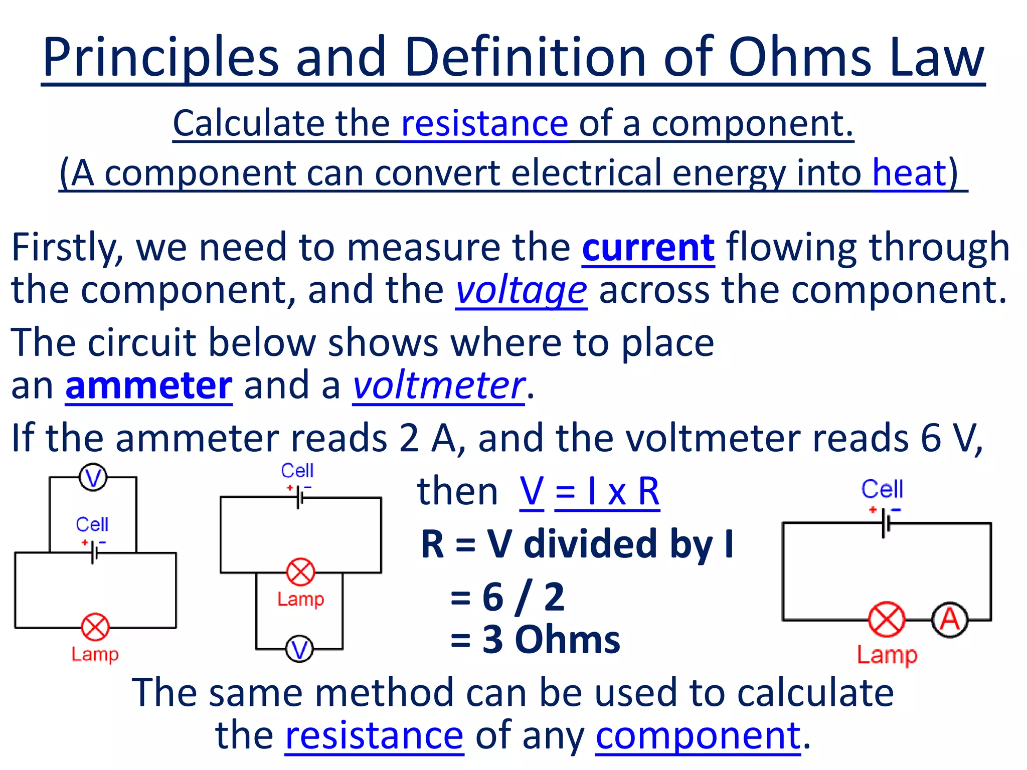 Fairylights...Principles and Definition of Ohms Law | PPTX | Physics ...