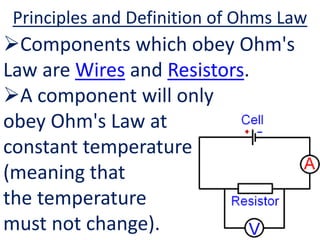 Fairylights...Principles and Definition of Ohms Law | PPTX | Physics ...