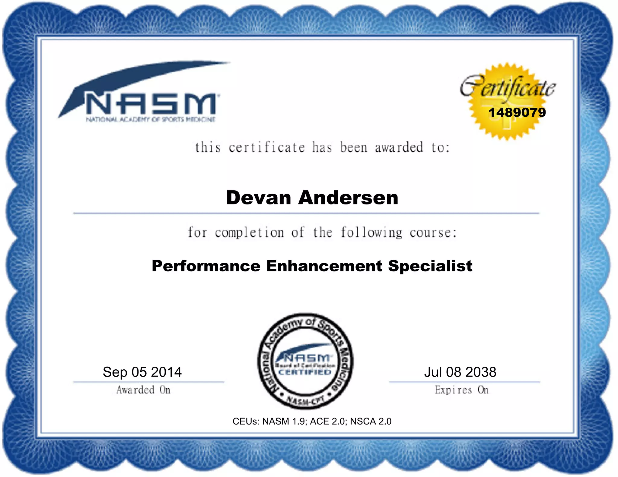 PES certification | PPT