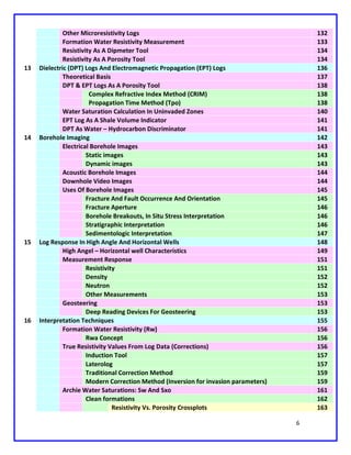 Open Hole Electric logs interpretation | PDF