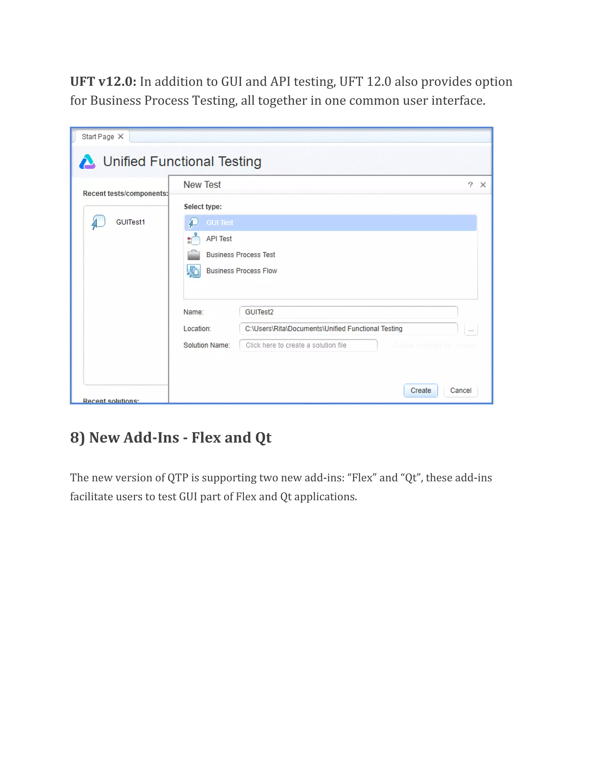 UFT An advance version of QTP | DOC | Computer Software and Applications | Computing
