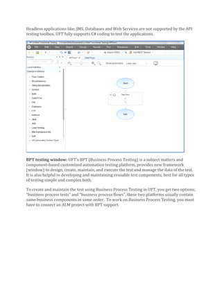 UFT An advance version of QTP | DOC | Computer Software and ...