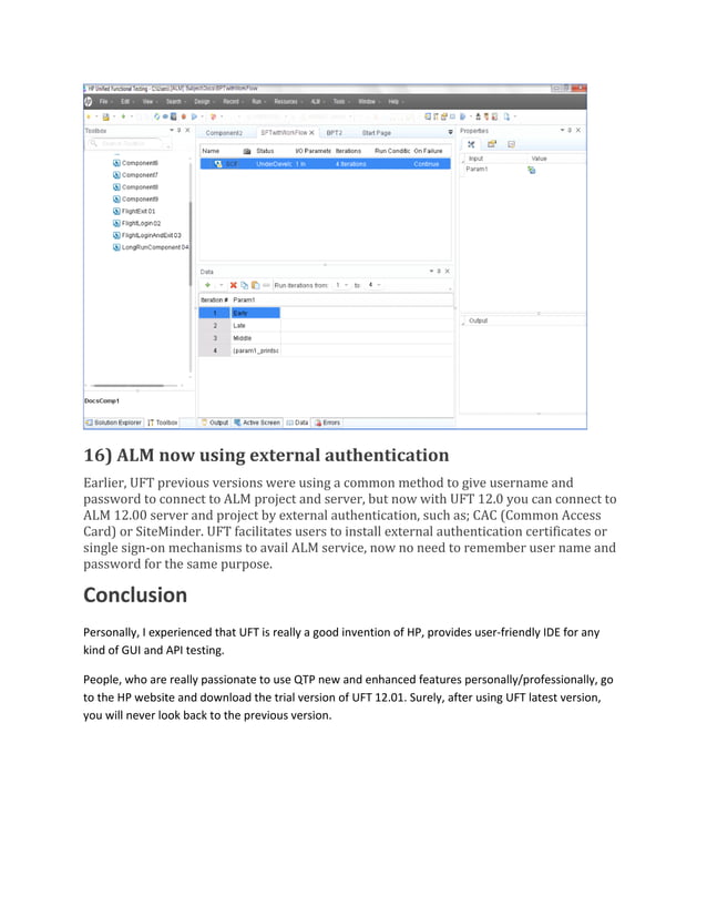 UFT An advance version of QTP | DOC | Computer Software and Applications | Computing