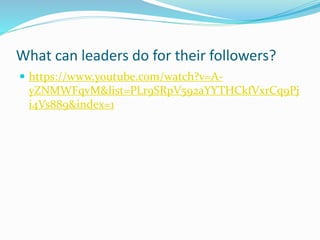 The Importance of Good Followers | PPTX