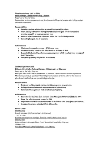 Lisa Ann Whitfield CV - updated | PDF