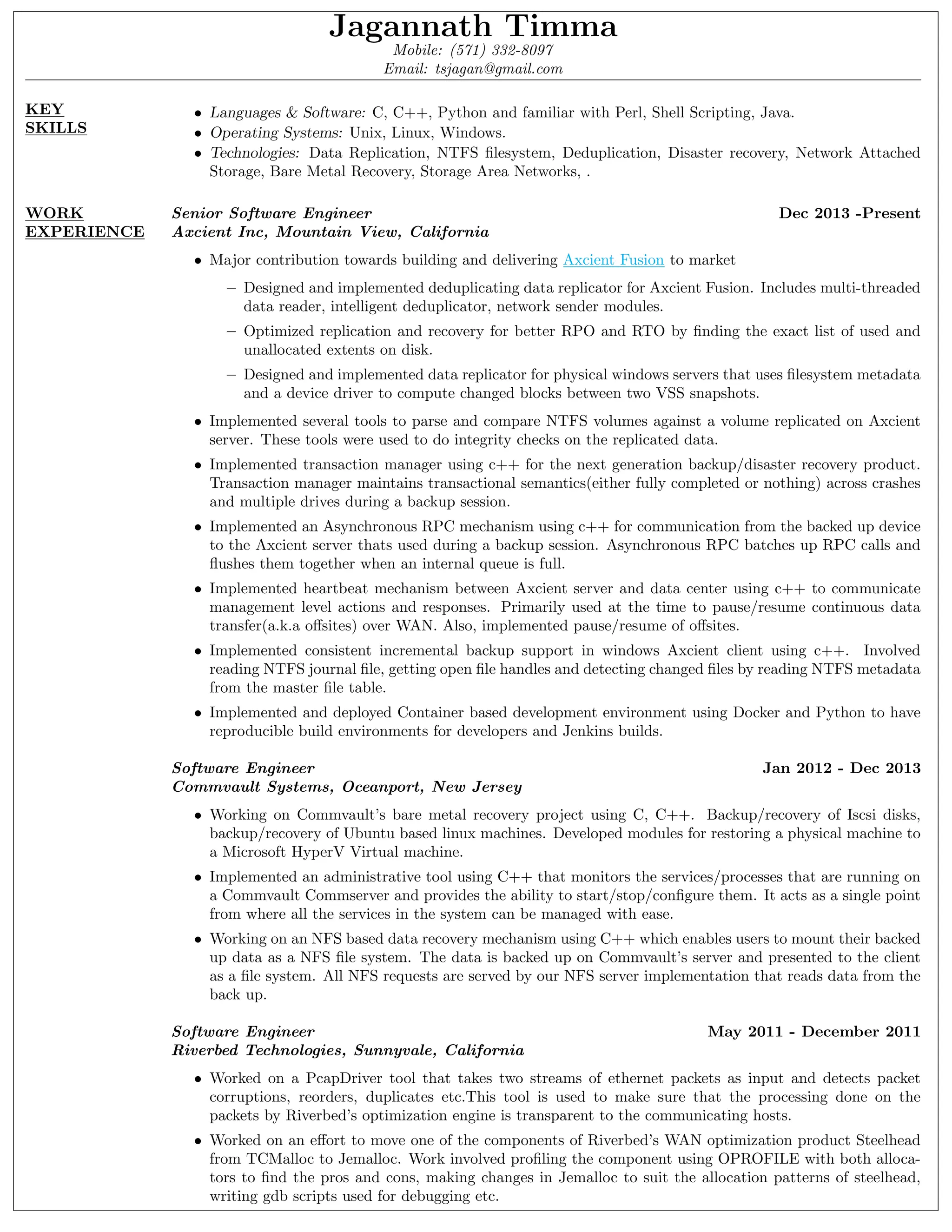 ResumeJagannath | PDF