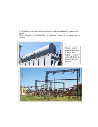 Practice in Electrical Power Substation Selite Tirane 110-35-10 kV | PDF